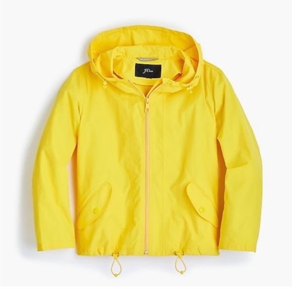 J. Crew | Jackets & Coats | Classic Rubber Ducky Yellow Crop Rain ...